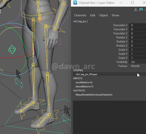[Maya]Rigging 14 - Space Swapping